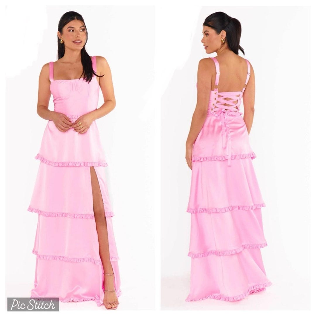 Stunning New Show Me Your Mumu Lady Corset Luxe Satin Gown - Etsy