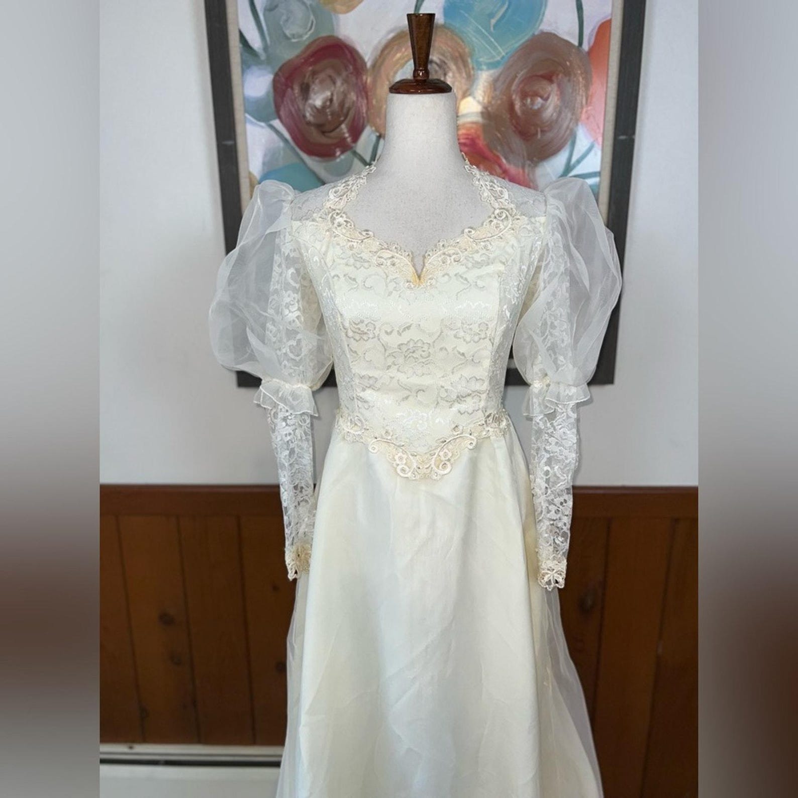Beautiful Vintage 1970s Carol Towns Prairie Style Wedding Gown - Etsy