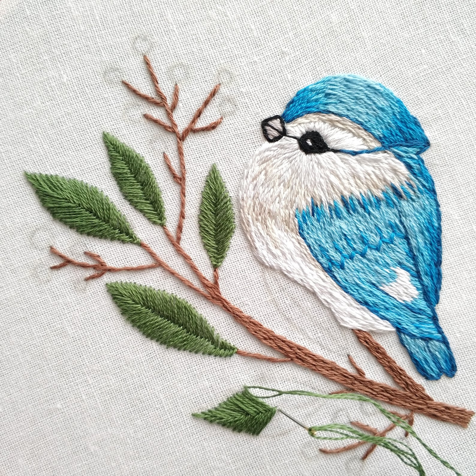 Bird hand embroidery pattern DIY embroidery hoop bird wall | Etsy