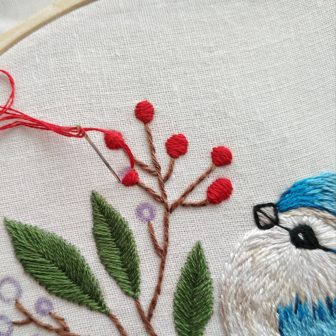 Bird hand embroidery pattern DIY embroidery hoop bird wall | Etsy