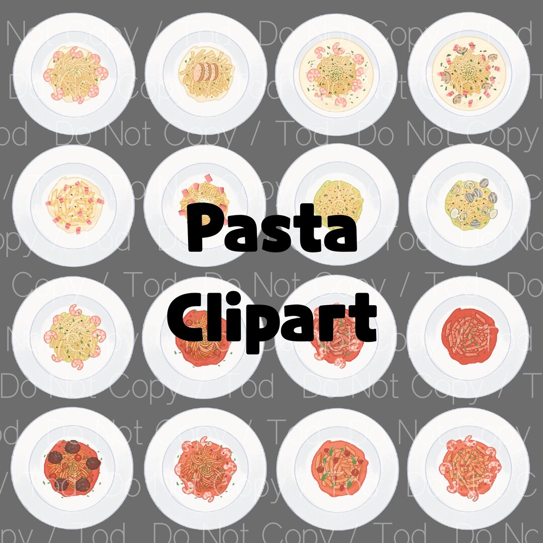 Pasta Clipart PNG Digital, Instant Download, Graphics, Scrapbook - Etsy