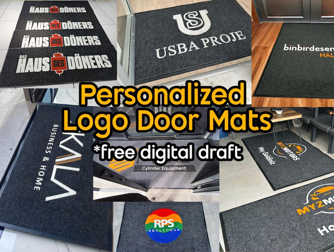 Personalized Logo Door Mat, Customizable Logo Doormat - Etsy