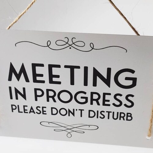 Meeting in Progress Sign Free to Enter Sign Do Not Disturb - Etsy UK