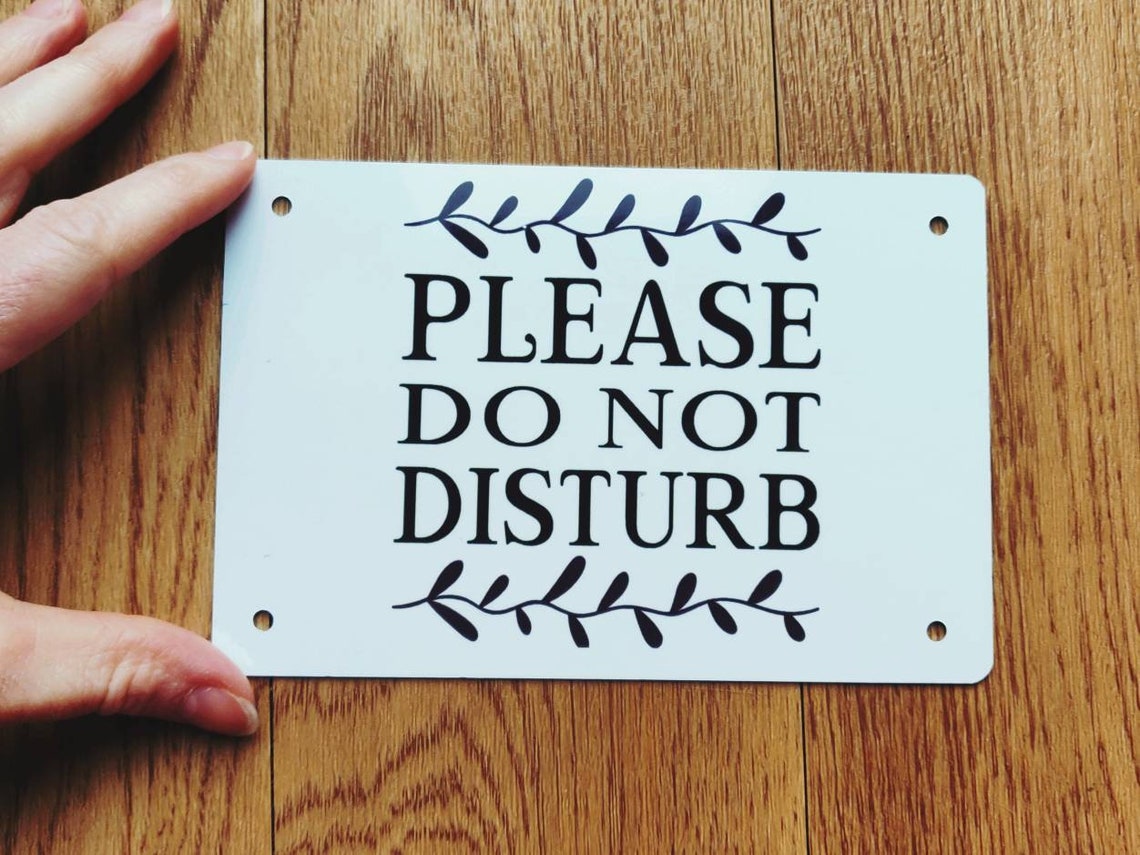 Please Do Not Disturb Metal Sign - Etsy