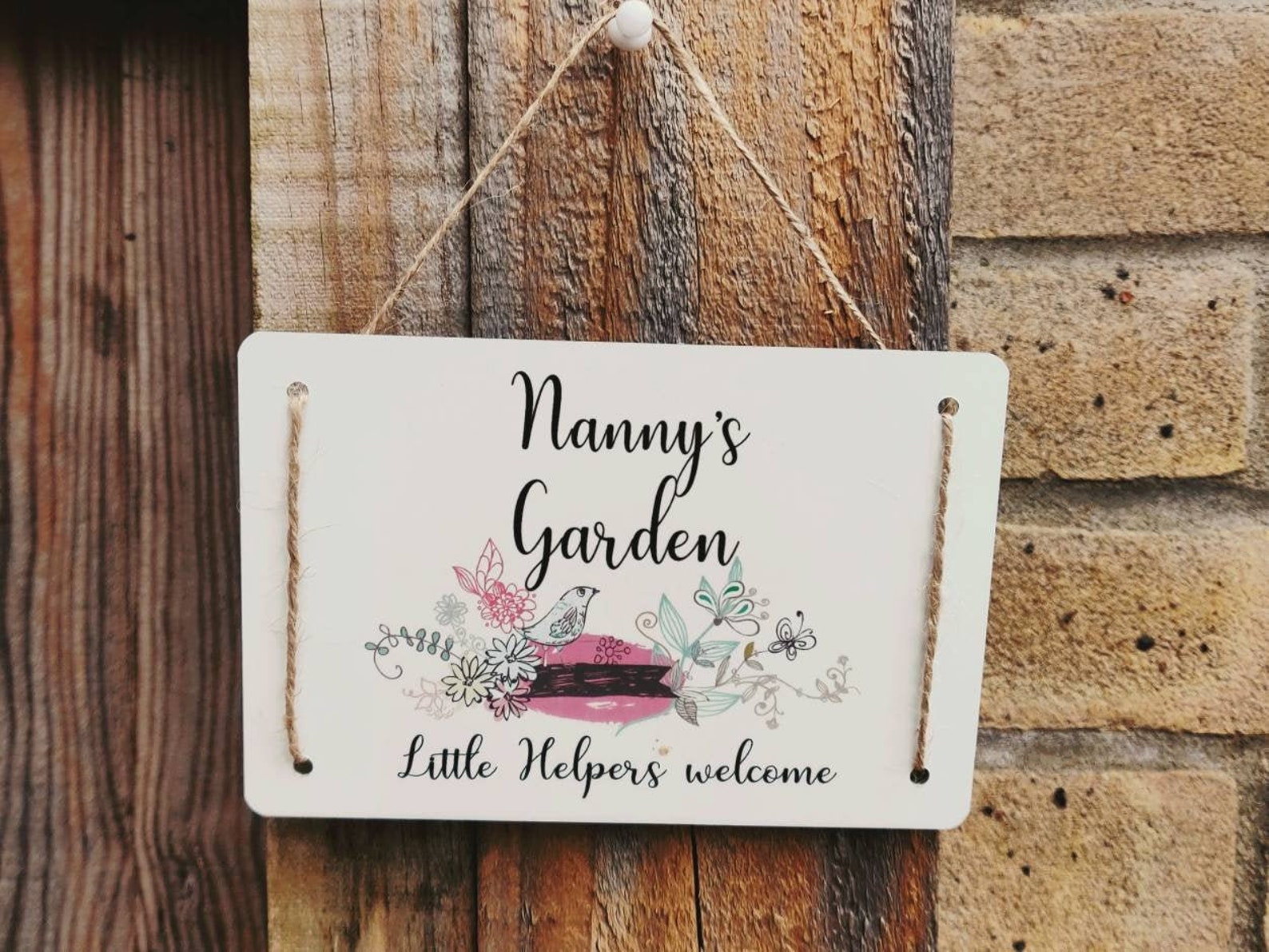 Nanny's Garden Metal Sign | Etsy