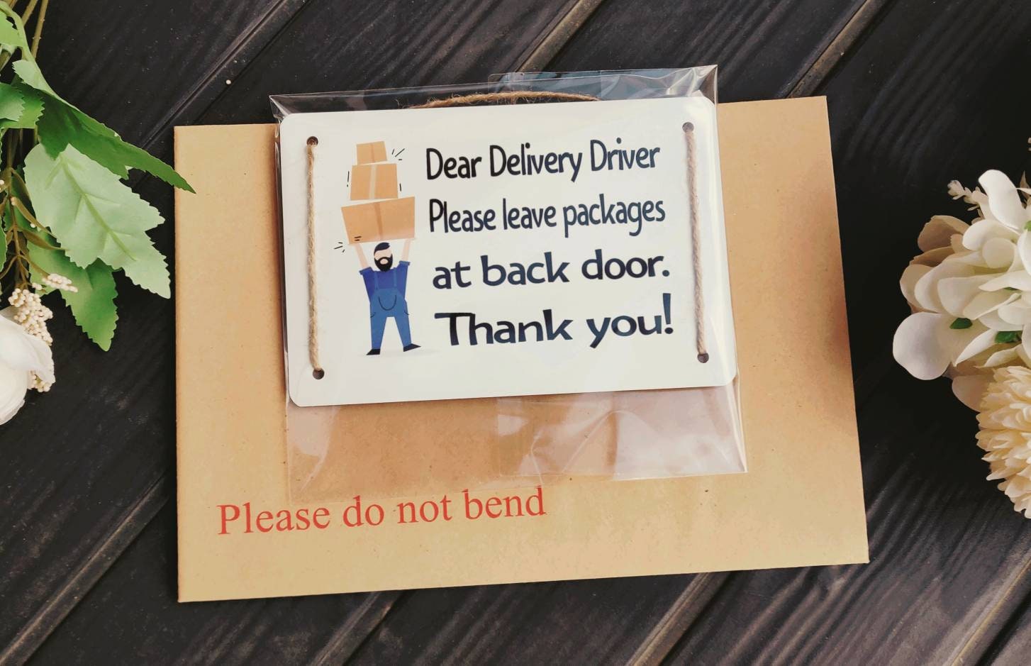 Personalised Delivery Note Metal Sign | Etsy