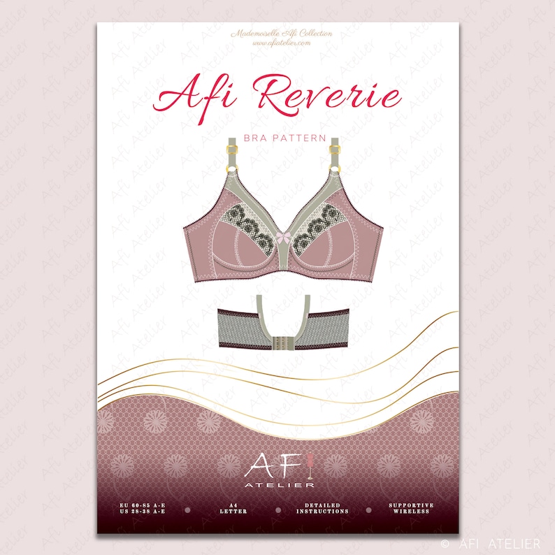 Afi Reverie Wireless Bra Sewing Pattern Package 1 Sizes - Etsy