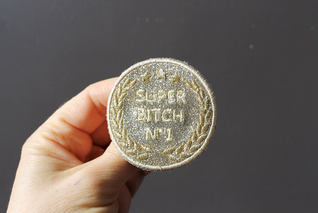 Gold Medal Style Brooch Trompe L'oeil Reward Offbeat Humor Gold Glitter ...