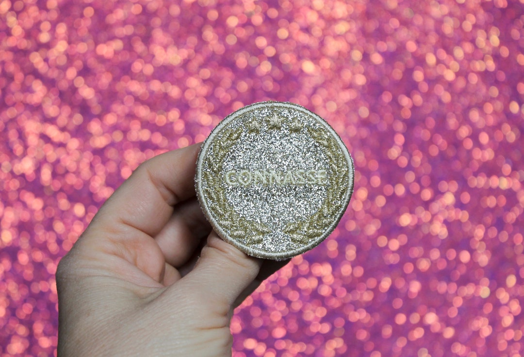 Gold Medal Brooch CONNASSE Trompe L'oeil Offbeat Humor Golden Glitter ...