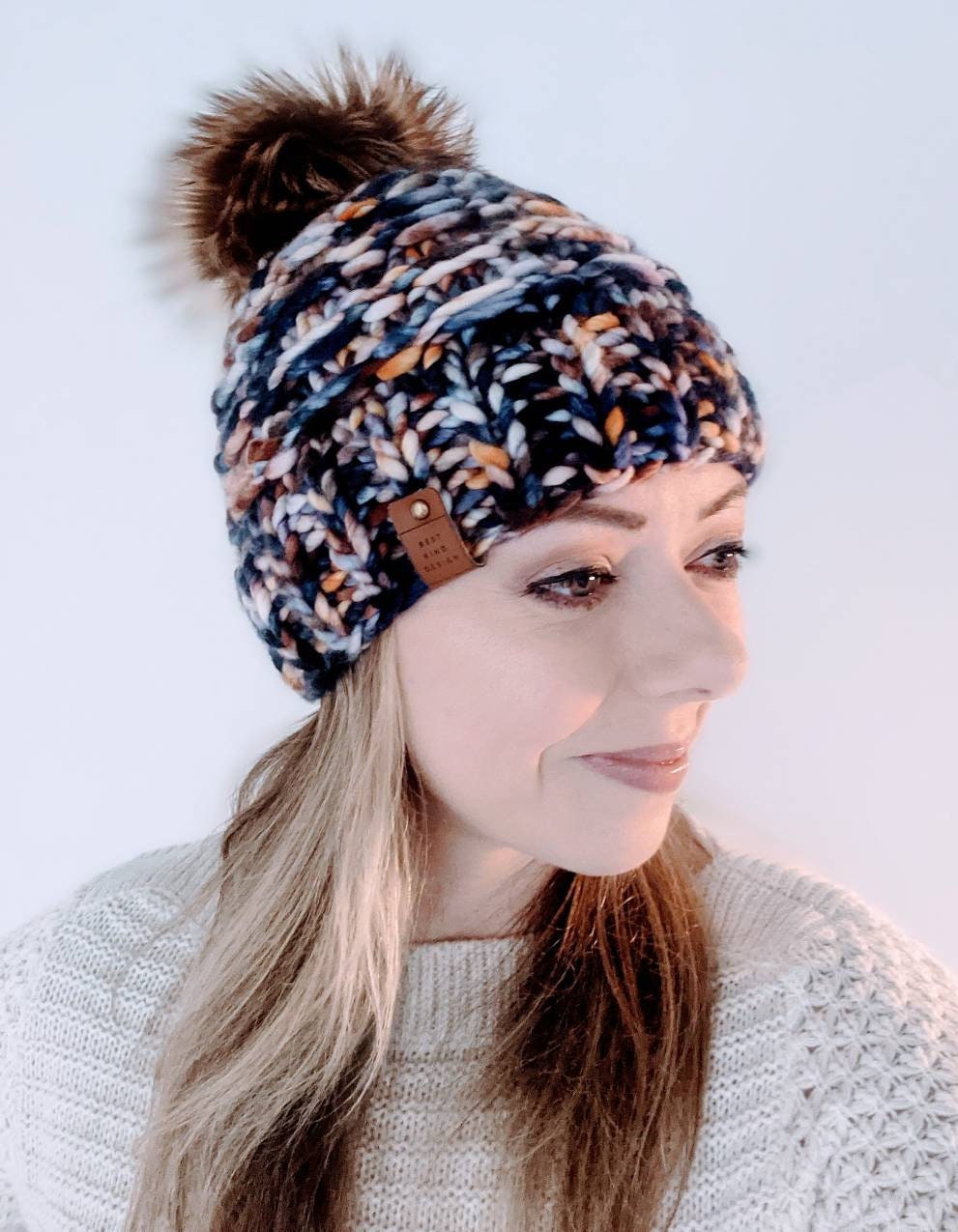 KNITTING PATTERN the Chain Link Beanie Toque - Adult Knitting Pattern ...