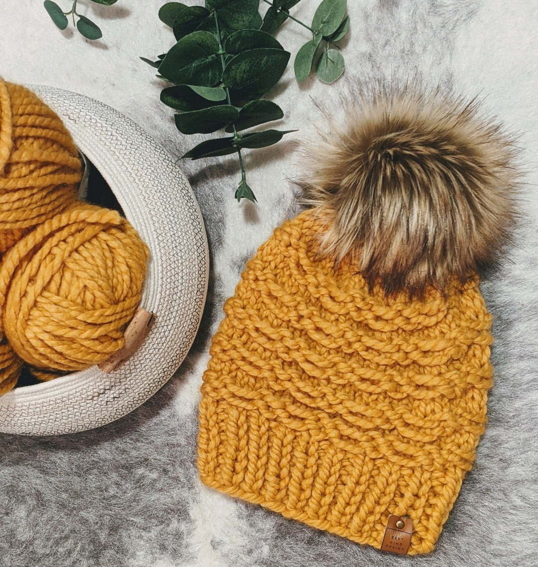 KNITTING PATTERN the Chain Link Beanie Toque - Adult Knitting Pattern ...