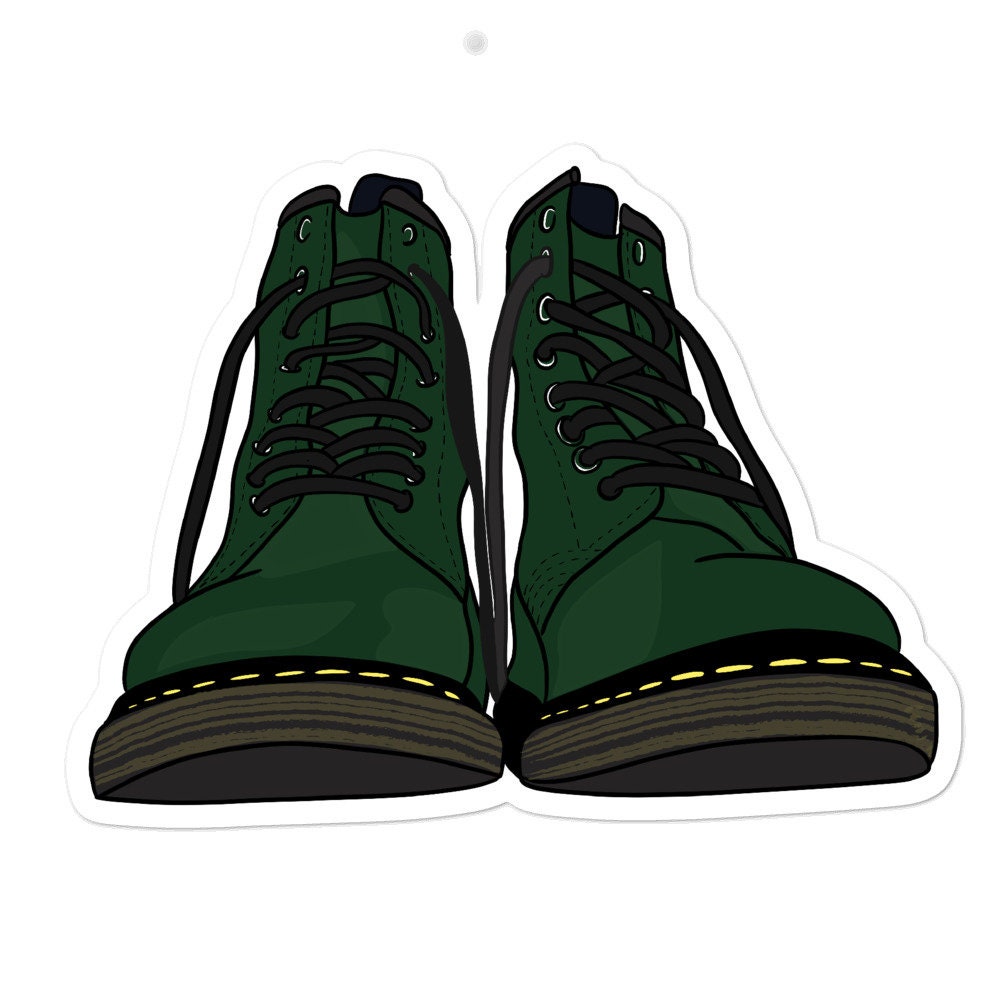 Large Combat Boot Sticker, Docs Sticker (color Options Available) - Etsy