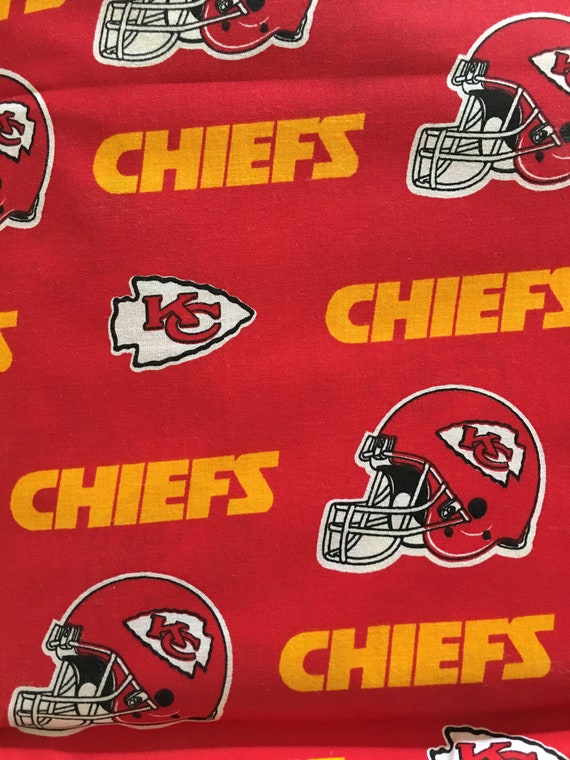 Kansas City Chiefs Fabric 100% Cotton Quarter Yard - Etsy