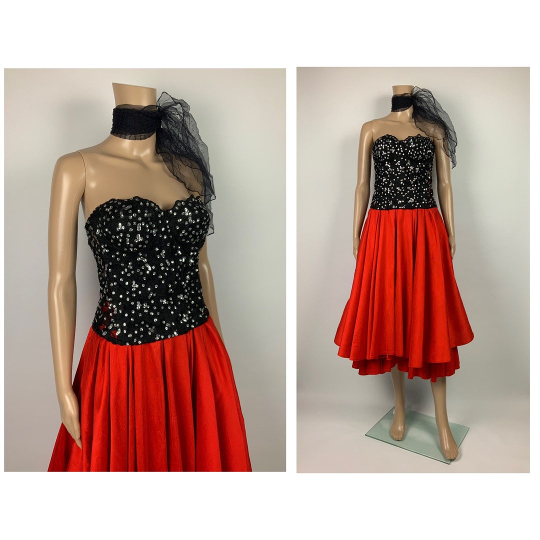 Vintage 1970's Sparkly Sequin Corset Top Embellished Lace Burlesque ...