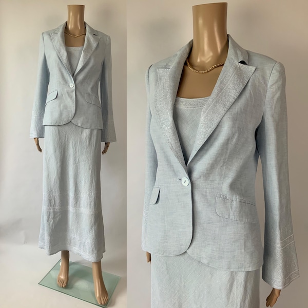 Linen Suit Vintage Women Designer - Etsy New Zealand