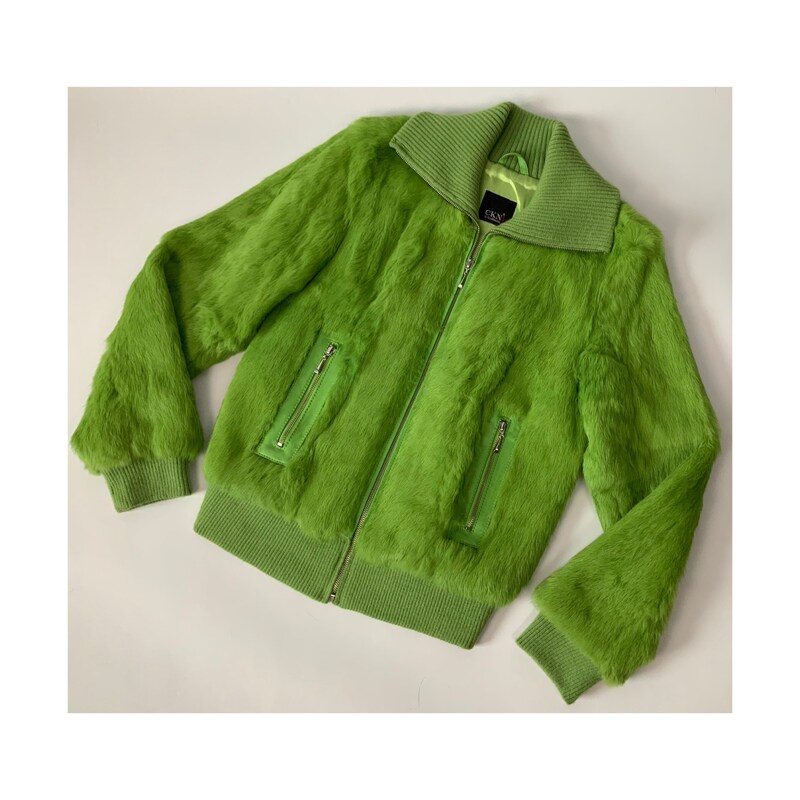 Bright Color Fur Coat - Etsy