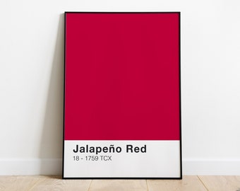 Red Design Poster | Etsy