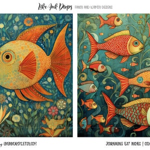 Underwater Life Digital Journaling and ATC Collection: Junk Journal ...