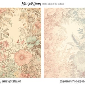Junk Journal Printable Images Collection: Vintage Victorian Floral ...