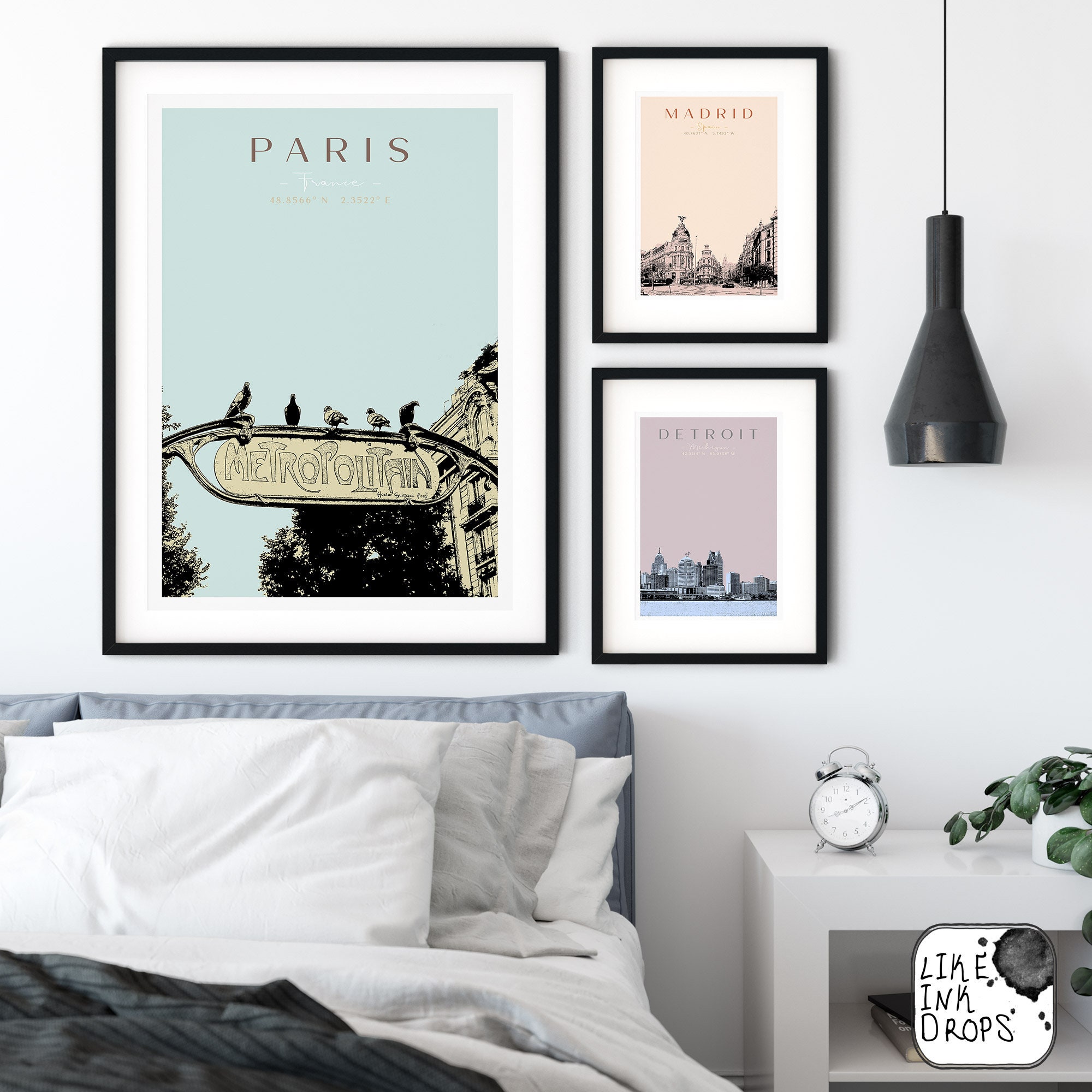 Minimalist Paris wall art decor Digital printable | Etsy