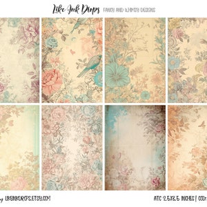 Junk Journal Printable Images Collection: Vintage Victorian Floral ...