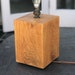 Oak Block Lamp - Etsy UK