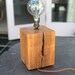 Oak Block Lamp - Etsy UK