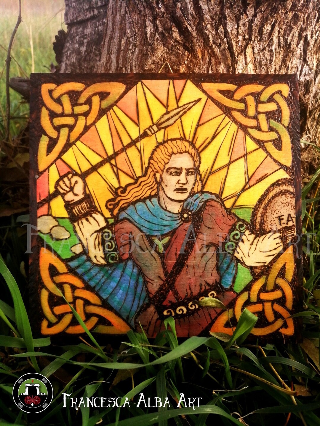 Lugh, Celtic Art, Pyrography - Etsy