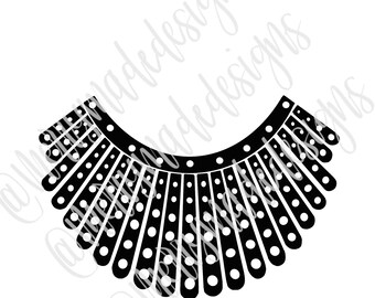 Notorious Rbg Collar SVG Cutting Rbg Collar, Notorious Rbg Svg, Ruth ...