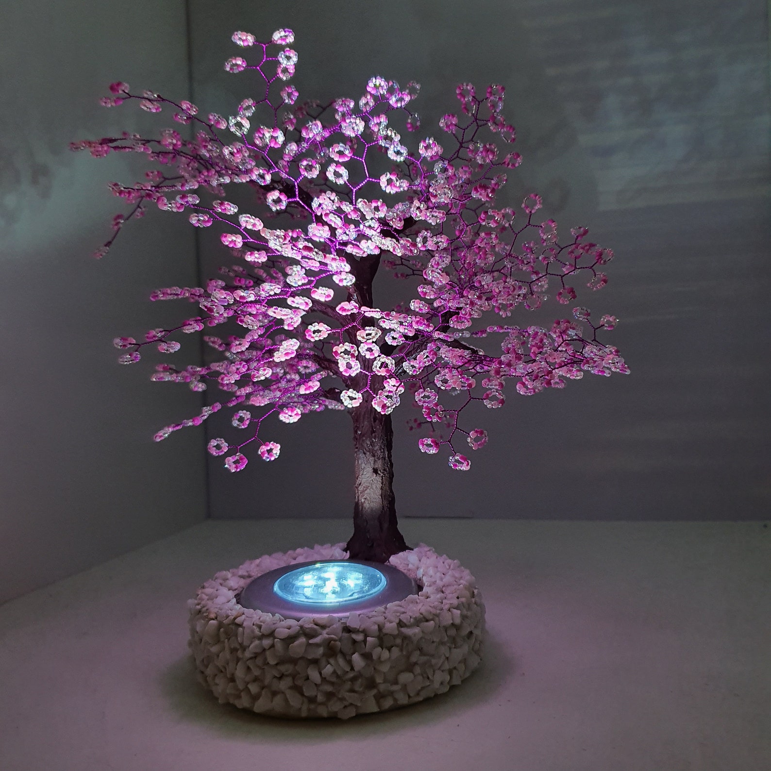 Cherry Blossom Lamp, Tree Lamp, Cherry Blossom Bonsai Tree, Table Lamp ...
