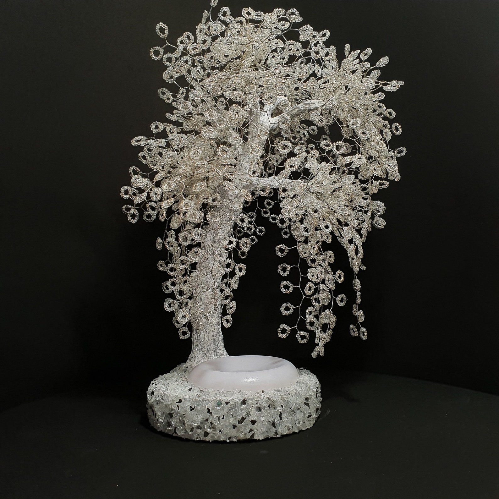 Wire Tree Sculpture Table Lamp Bedside Lamp Tree Lamp Desk - Etsy