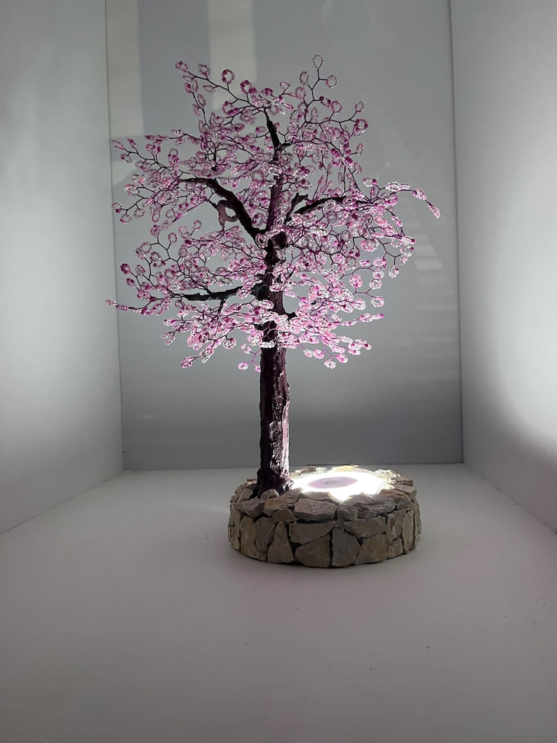 Cherry Blossoms Lamp, Lamp Shades, Table Lamp, USB Lamp, Cherry Blossom ...