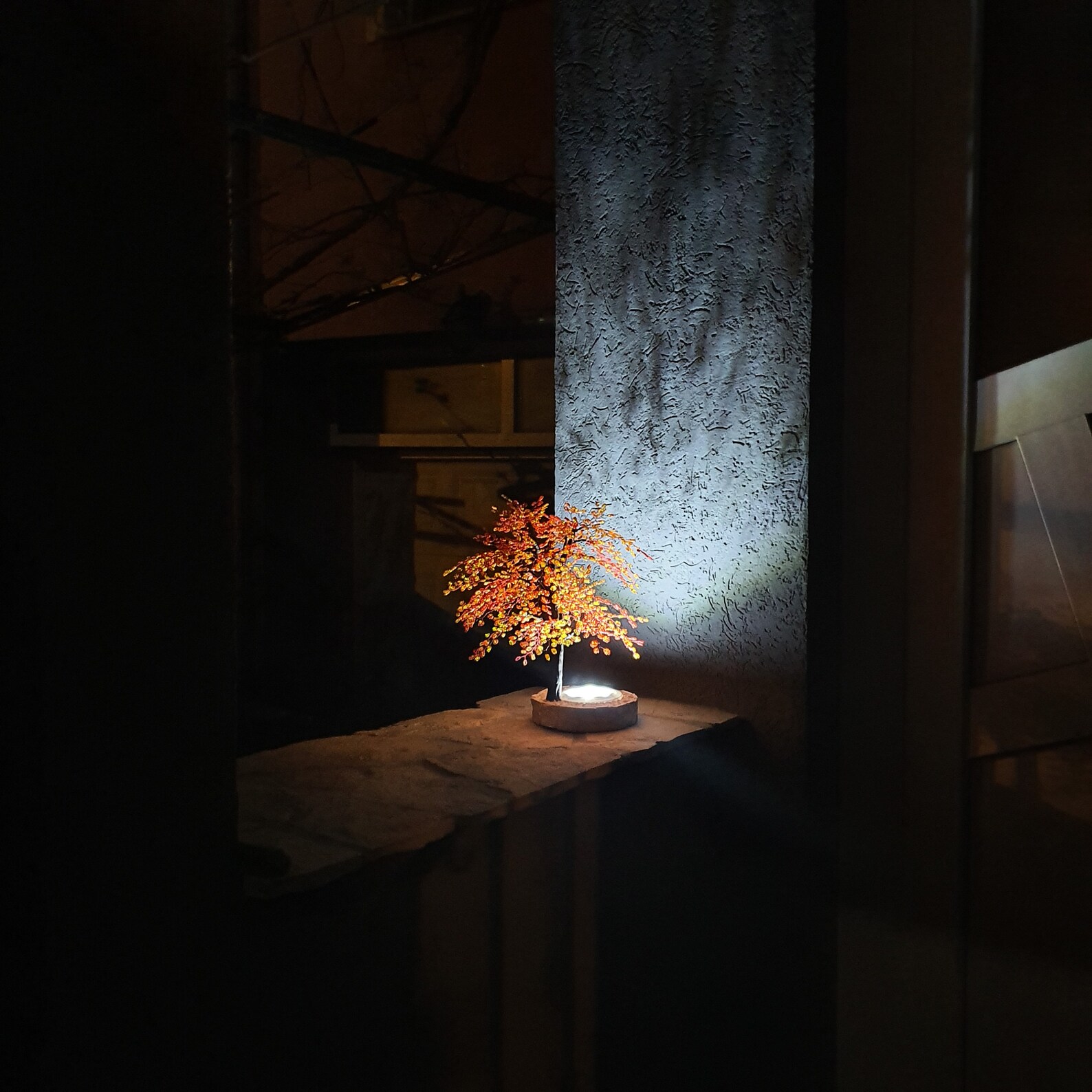 Wire Tree Sculpture, Lamp Shade, Bedside Lamp, Tree Lamp, Centerpiece ...