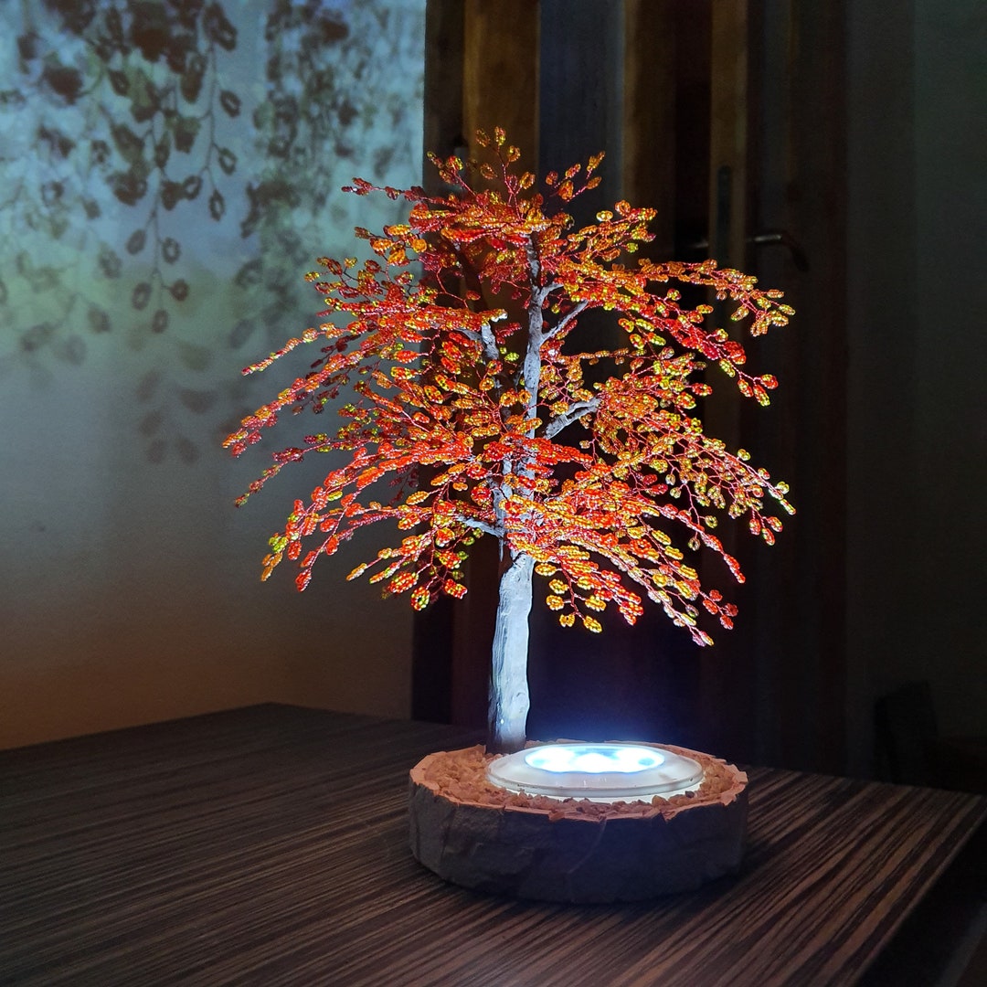 Wire Tree Sculpture, Lamp Shade, Bedside Lamp, Tree Lamp, Centerpiece ...