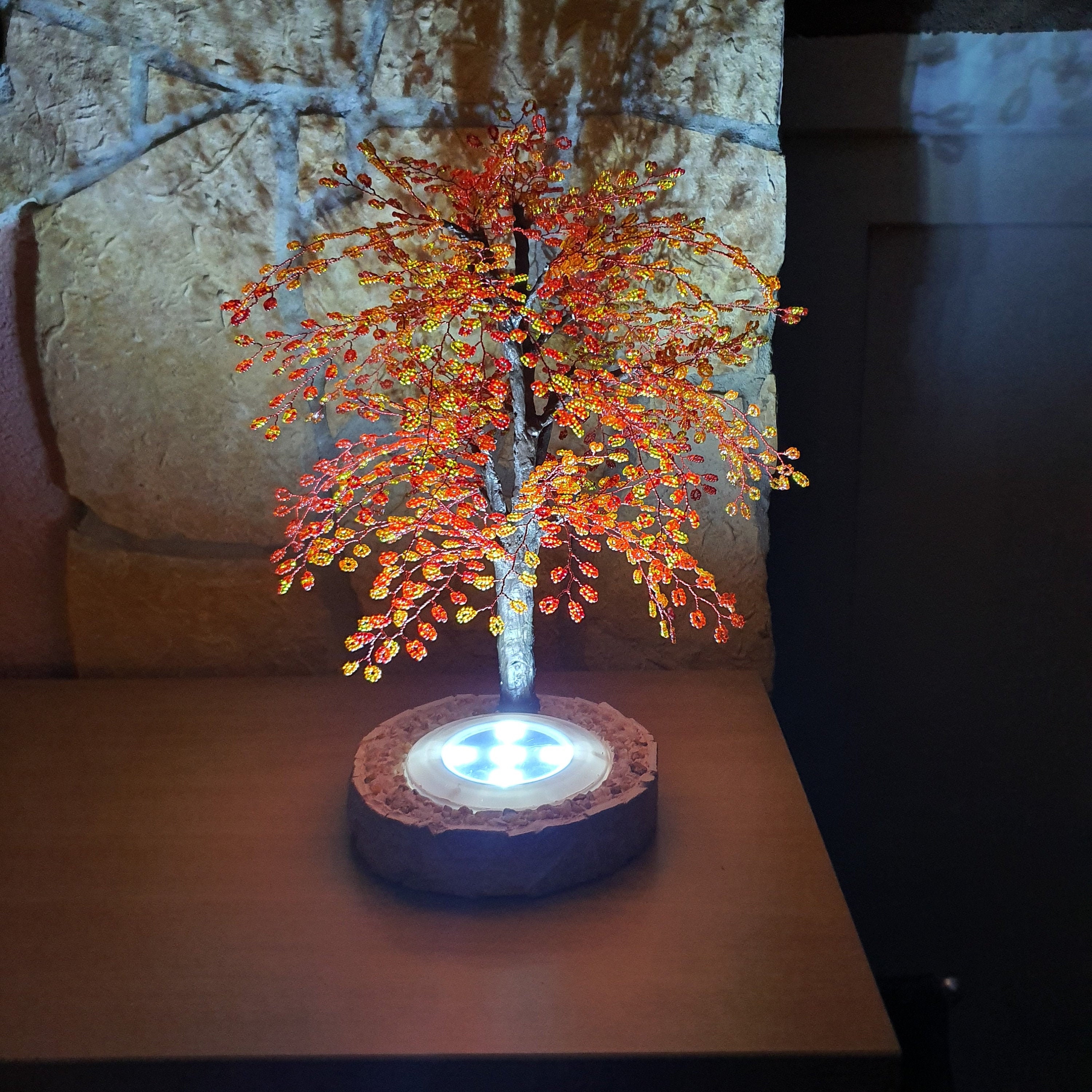 Wire Tree Sculpture, Lamp Shade, Bedside Lamp, Tree Lamp, Centerpiece ...