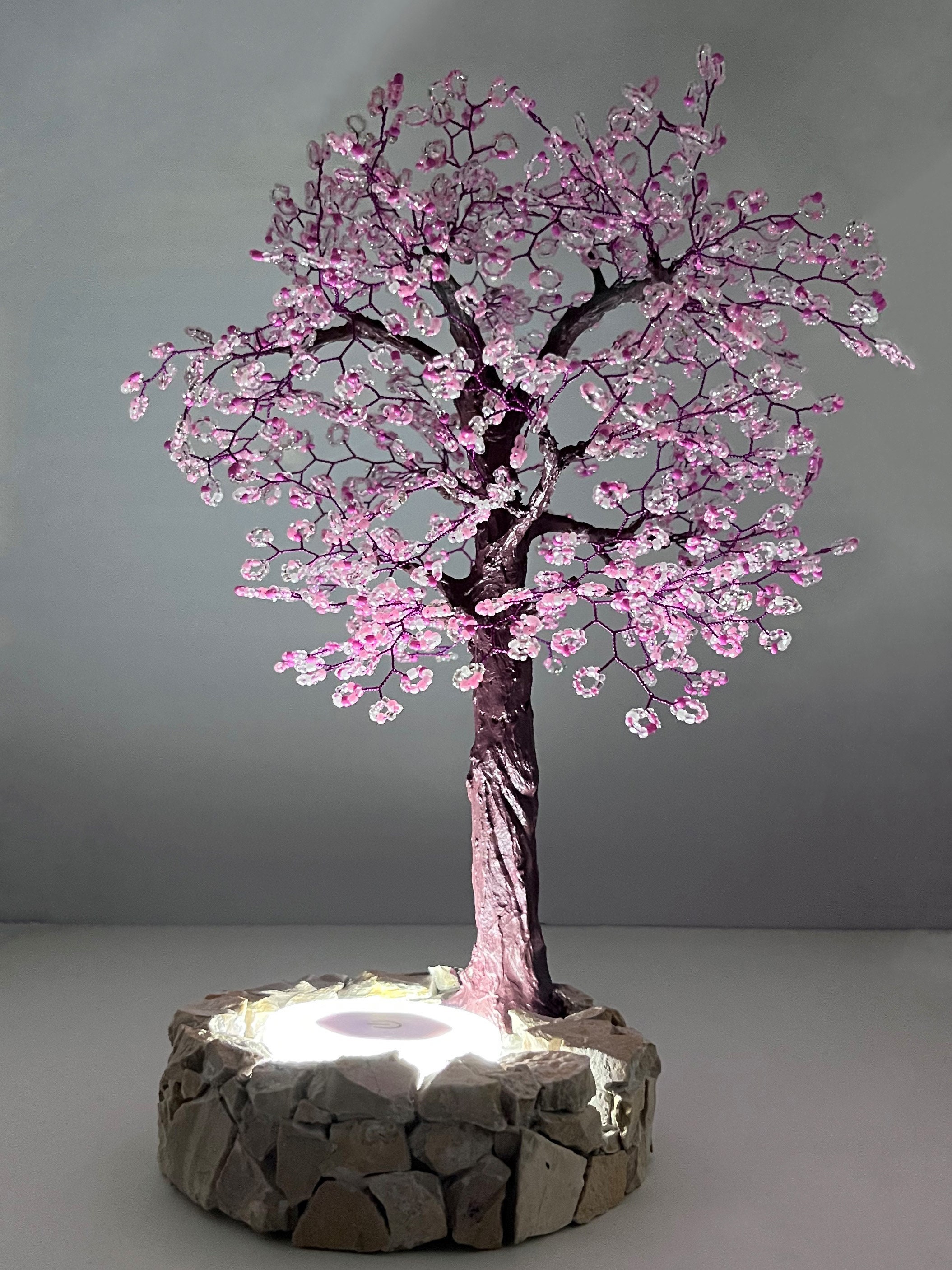 Cherry Blossoms Lamp, Lamp Shades, Table Lamp, USB Lamp, Cherry Blossom ...