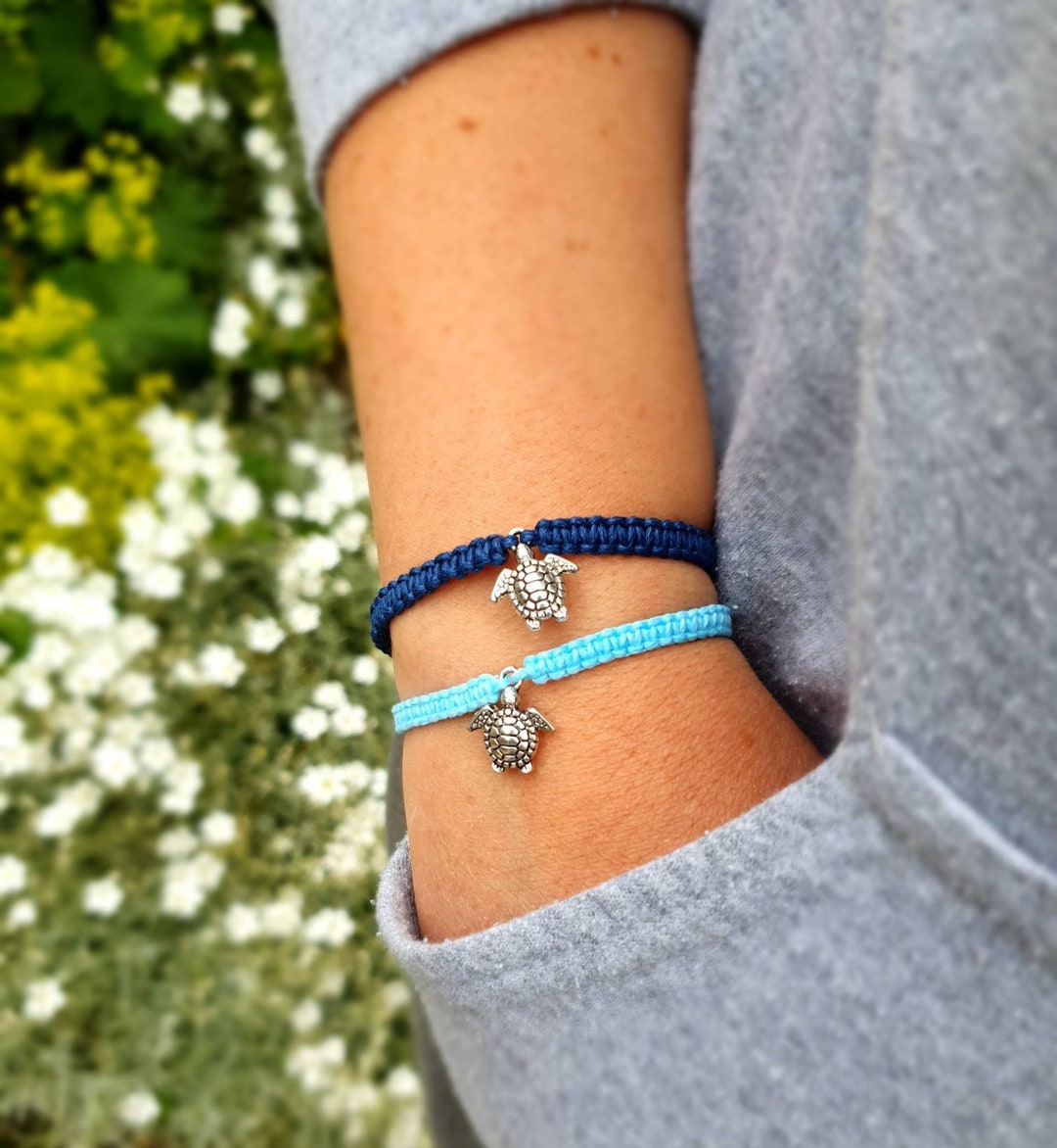 Turtle Friendship Bracelet Sea Life Bracelet Nautical Gift Best Friends ...