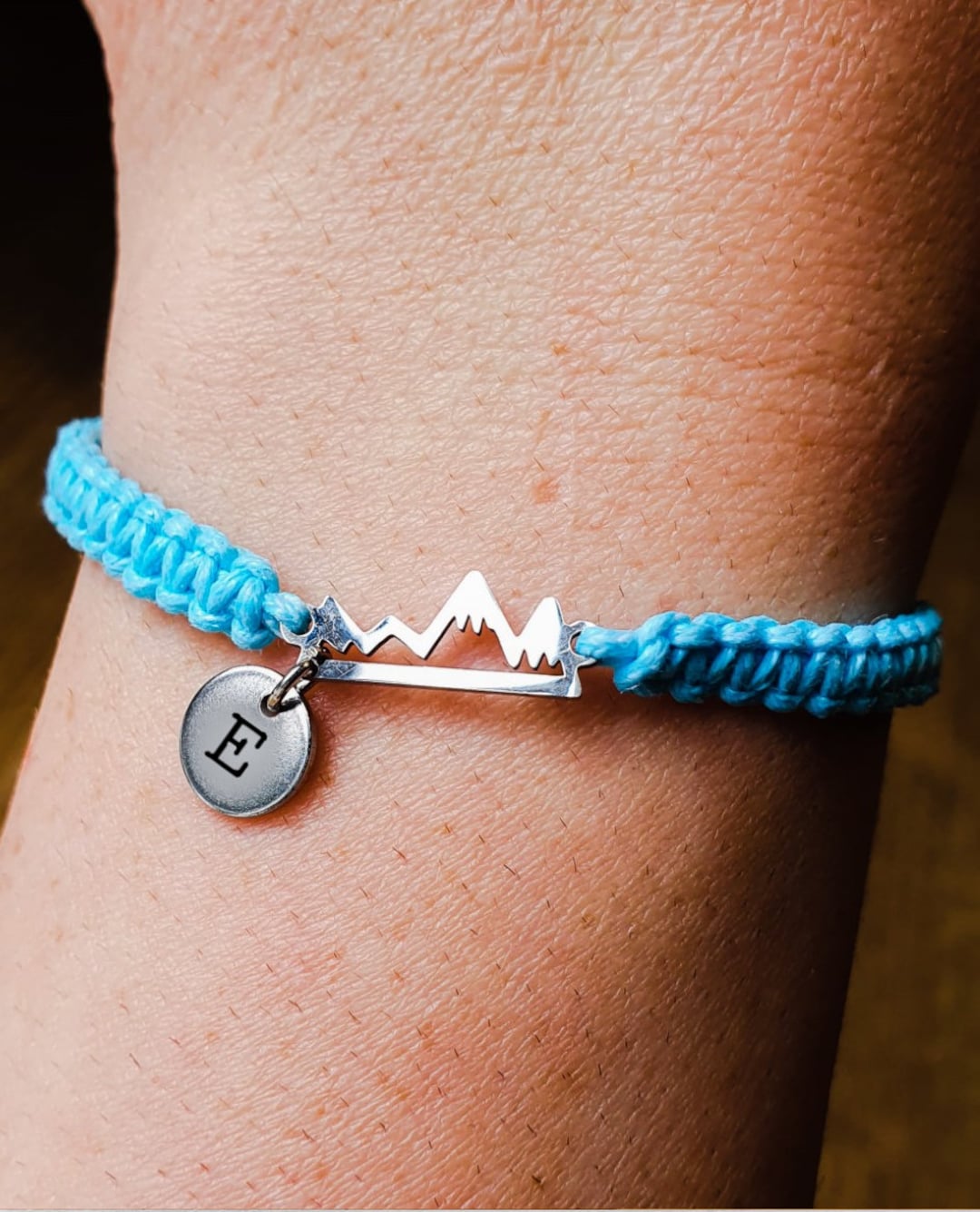 Mountain Friendship Bracelet Charm Bracelet Inspirational Three Peaks ...
