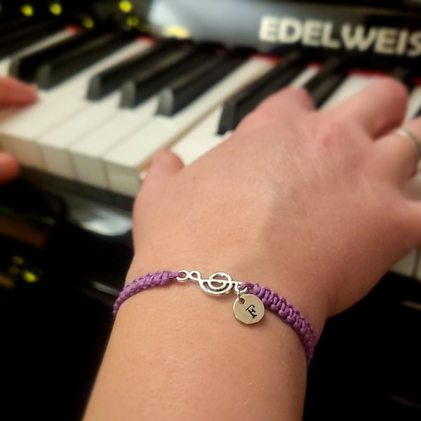 Music Note Bracelet - Etsy