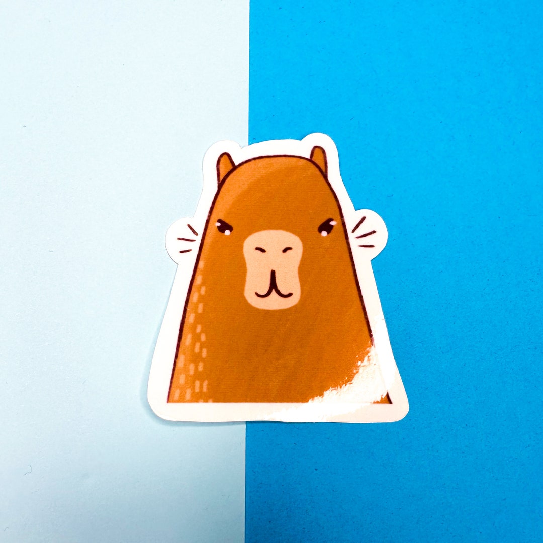 Capybara Sticker, Cute Sticker, Capybara, Capybara Art, Waterproof ...