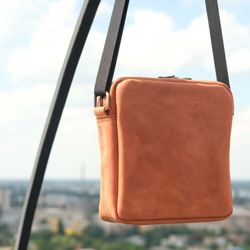 Mini Crossbody Bag / Small Messenger Bag Men Leather Bag Mens - Etsy