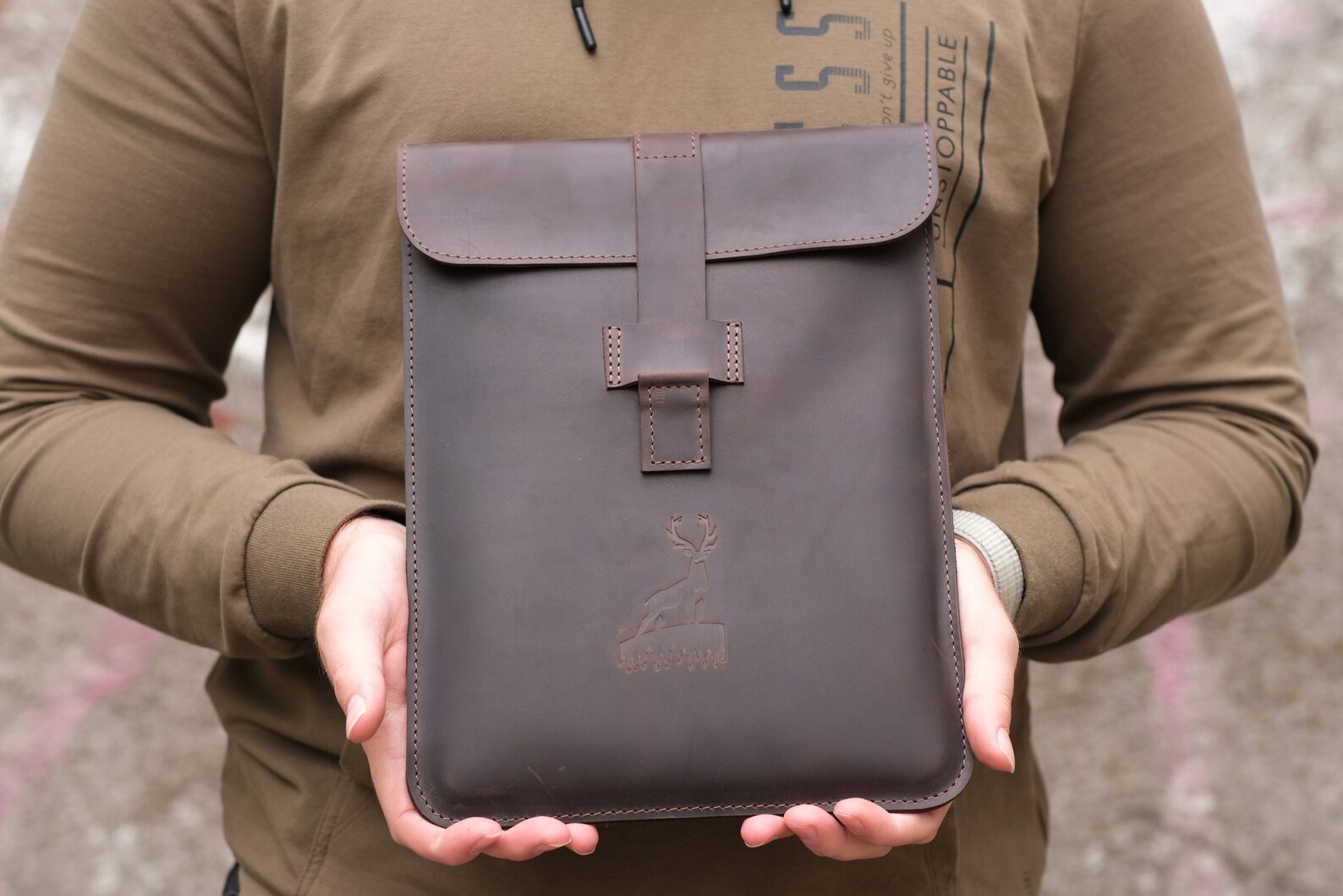 Personalized Leather Sleeve for MacBook 2020 / MacBook Pro 16 Inch ...