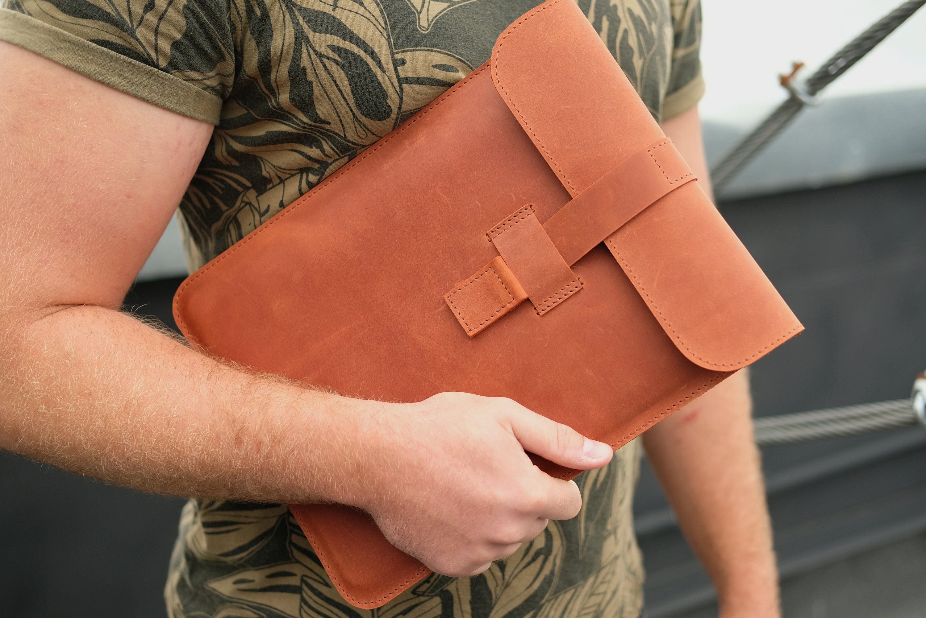 Personalized Leather Sleeve for MacBook 2020 2019 MacBook 16 | Etsy