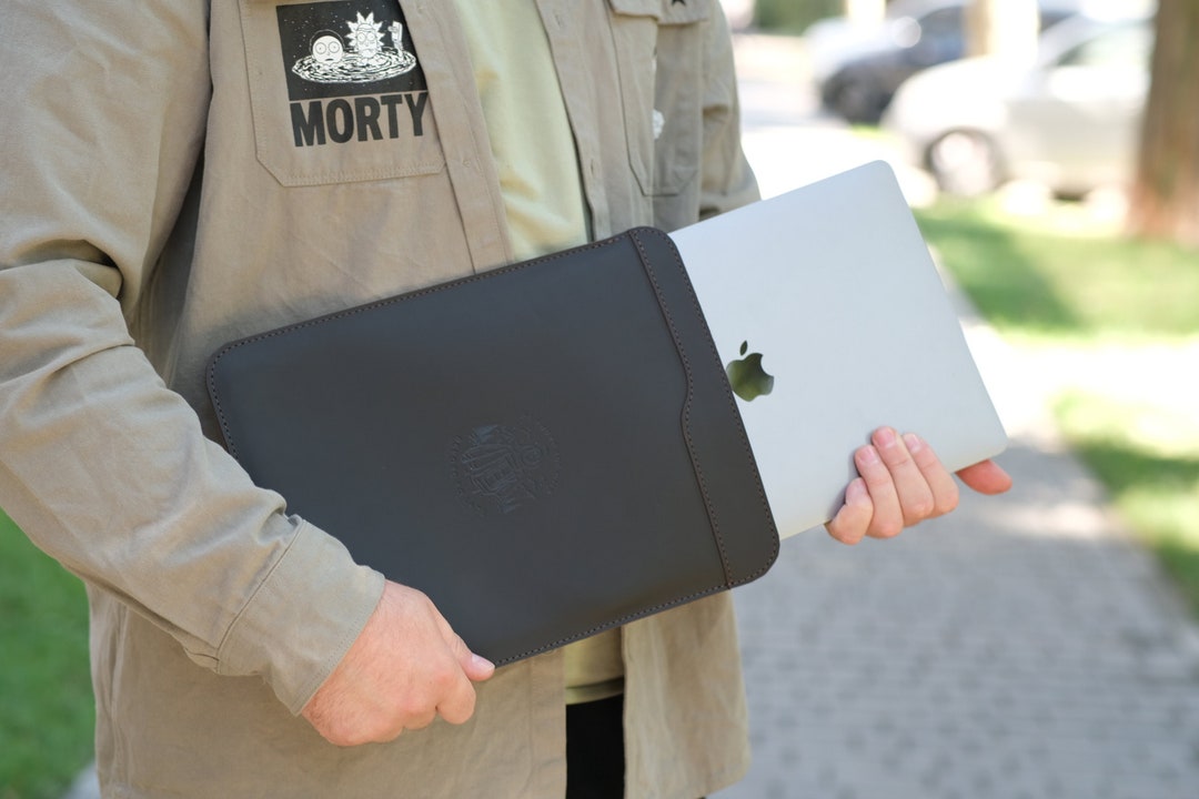 Personalized Leather Sleeve for MacBook Pro 14 2021 / MacBook Air M2 13 ...