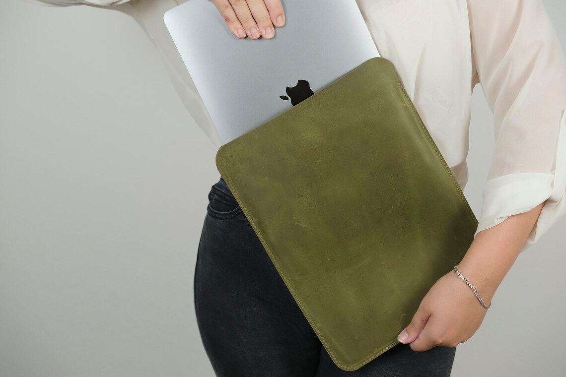 Leather Case for Macbook Personalized Leather Macbook Sleeve - Etsy