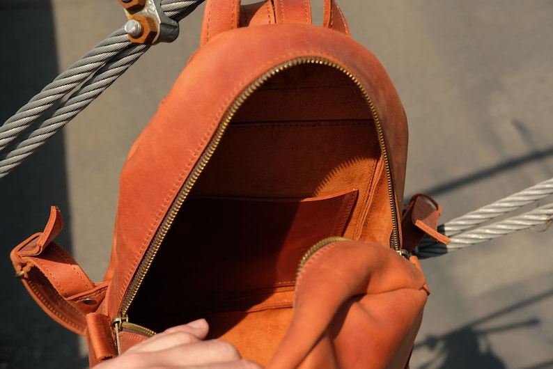 Small Leather Backpack Leather Backpack Women Girls Leather - Etsy