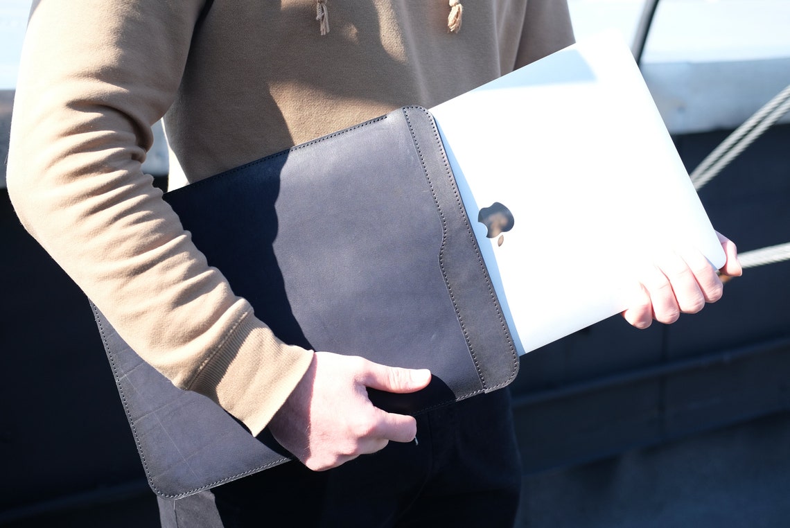 Personalized Leather Sleeve for MacBook 2020 2019 MacBook 16 | Etsy