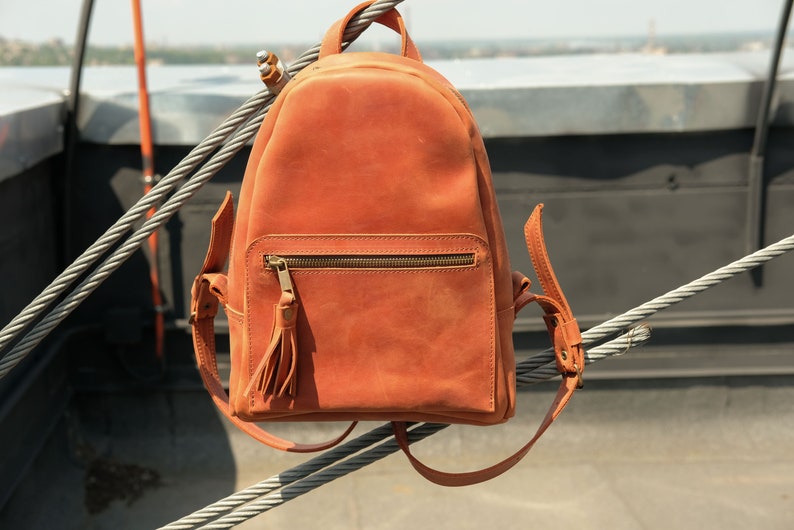 Small Leather Backpack Leather Backpack Women Girls Leather - Etsy