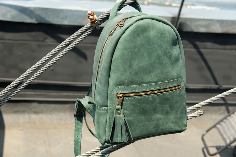 Small Leather Backpack Leather Backpack Women Girls Leather - Etsy