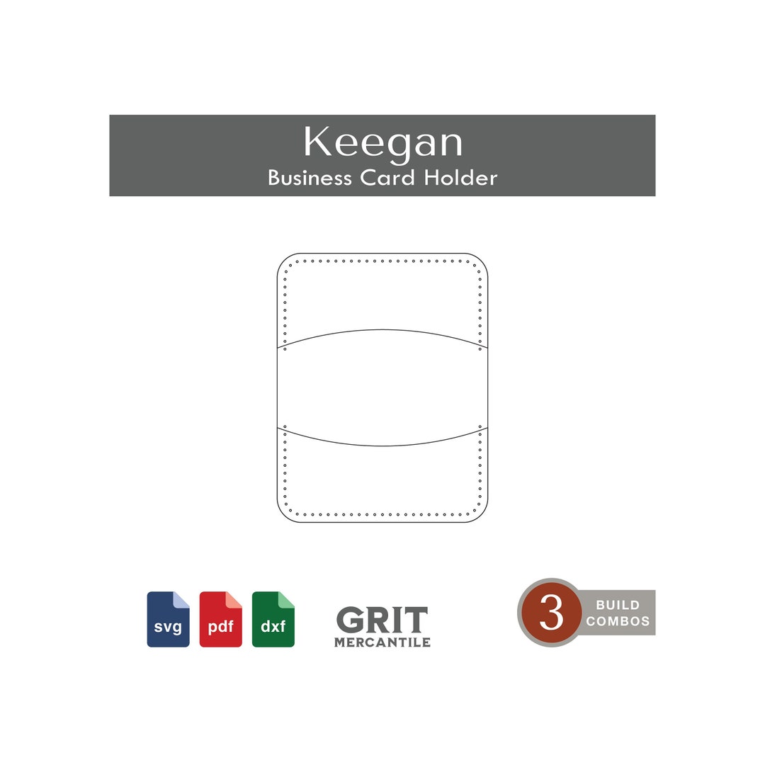 Keegan Business Card Holder Digital Pattern SVG PDF DXF - Etsy